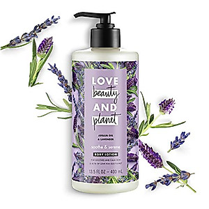 Love Beauty And Planet Body Lotion Argan Oil and Lavender, 13.5 Ounce (Pack of 3)