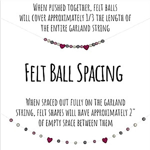 Leprechaun & Pot of Gold Felt Ball Garland- Gold & Shades of Green St. Patrick's Day Garland- 1" (2.5 cm) Wool Felt Balls