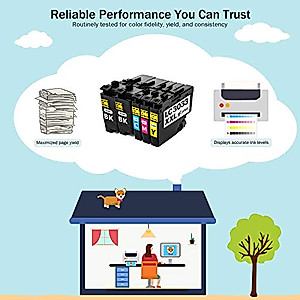 Cartlee 5 Compatible Ink Cartridges Replacement for LC3033 XXL High Yield for Brother MFC-J995DW XL MFC-J805DW MFC-J815DW MFC LC 3033XXL Printer BK 2 Black 1 Cyan 1 Magenta 1 Yellow