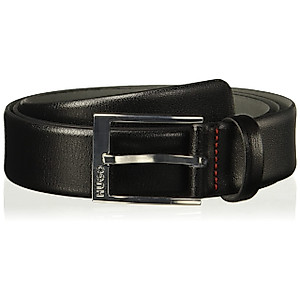 HUGO Hugo Boss Men's Gellot Grainy Leather Belt Accessory, -black, 38