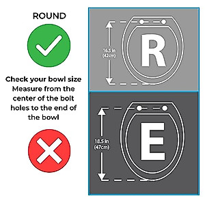 Centoco Toilet Seat, Round, Wood, Heavy Duty Toilet Seat, Toilet Lid, For Standard Toilets, Molded Wood with Centocore Technology, Made in the USA, 700-001, White