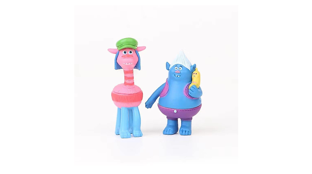 6 Pcs Trolls Toys for Girls - Creative Mini Troll Action Figures
