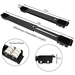 Appliance Rollers, Furniture Dolly Mobile Roller, Washing Machine Base for Washing Machines, Refrigerators, Dryers, Dishwashers