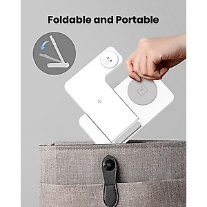 Wireless Charging Station for Apple - 3 in 1 Wireless Charger Dock Stand Watch and Phone Charger Station for iPhone14,13,12,Pro,Pro Max,SE,XS,XR,X,Samsung,Apple Watch 7/SE/6/5/4/3/2, AirPods 3/Pro/2