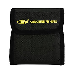 SF Fly Fishing Leader Wallet Tippet Tapered Leader Polyleader 12Pcs Detachable Clear Re-sealable Pockets Case Storage Accessories Waterproof