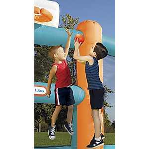 Little Tikes Huge Inflatable Backyard Soccer & Basketball Court for Multiple Kids, Blower with GFCI Plug