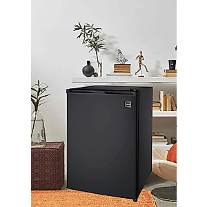 ARCTIC CHEF RFR283-BLACK CURRFR283BK 2.6 Cubic-ft Single Door Refrigerator (Black)