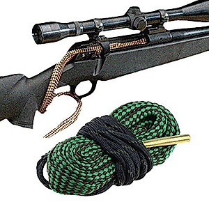 AIMEE-JL New Bore Cleaner .22 Cal .223 Cal & 5.56mm Gun Barrel Cleaning Rope Rifle/Pistol/Shotgun Brass Brush Cleaning Cord