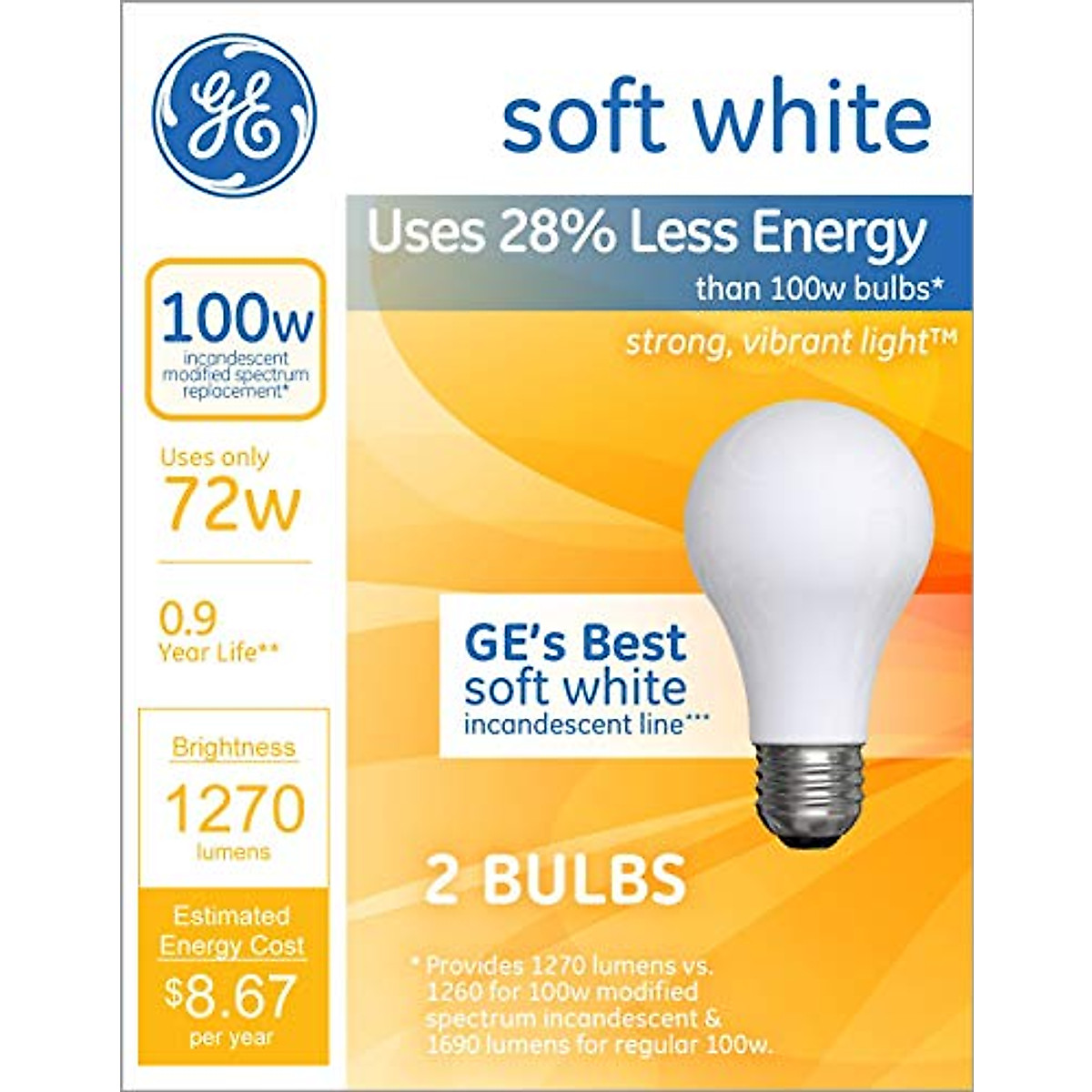 GE Lighting 63005 Light Bulb, Halogen 12 Count (Pack of 1), Soft White