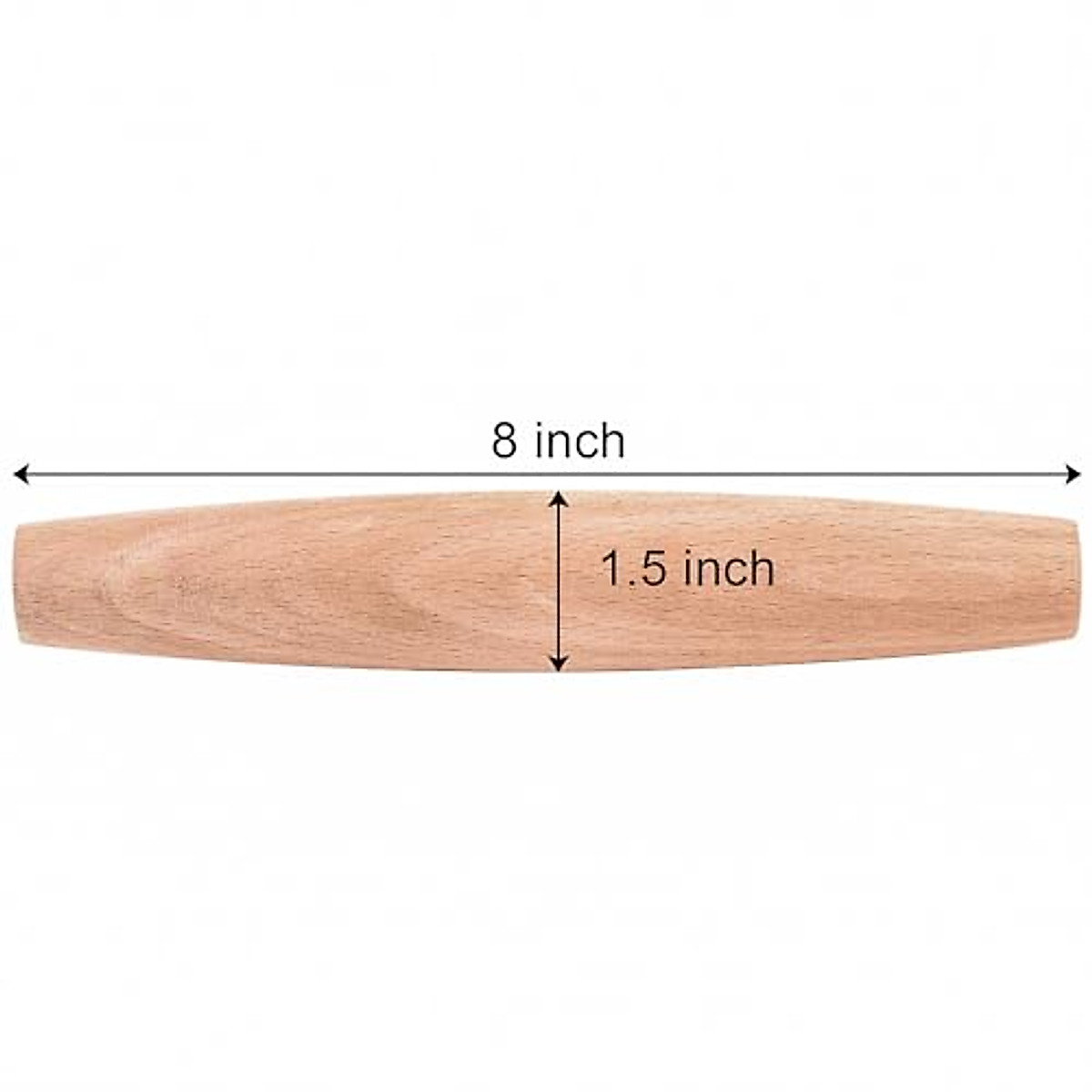 Elsjoy 12 Pack French Rolling Pin Wooden Dough Roller, 8 Inch Tapered Small Roll Pin for Baking Pie, Cookie, Pasta, Dumpling, Non-Stick