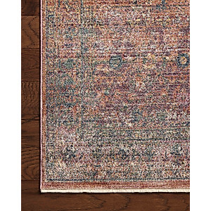 Loloi Jean Stoffer Bradbury Collection, Sunset & Multi, 2'-6" x 12'-0" Runner Rug – Modern & Traditional Area Rugs for Living Room Bedroom Entryway & Hallway No Shed High Traffic Area Decor Rug