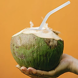 Sihuuu Straws Silicone Straws Drinking Straws Reusable Straws Thickened 5 Set with Brush