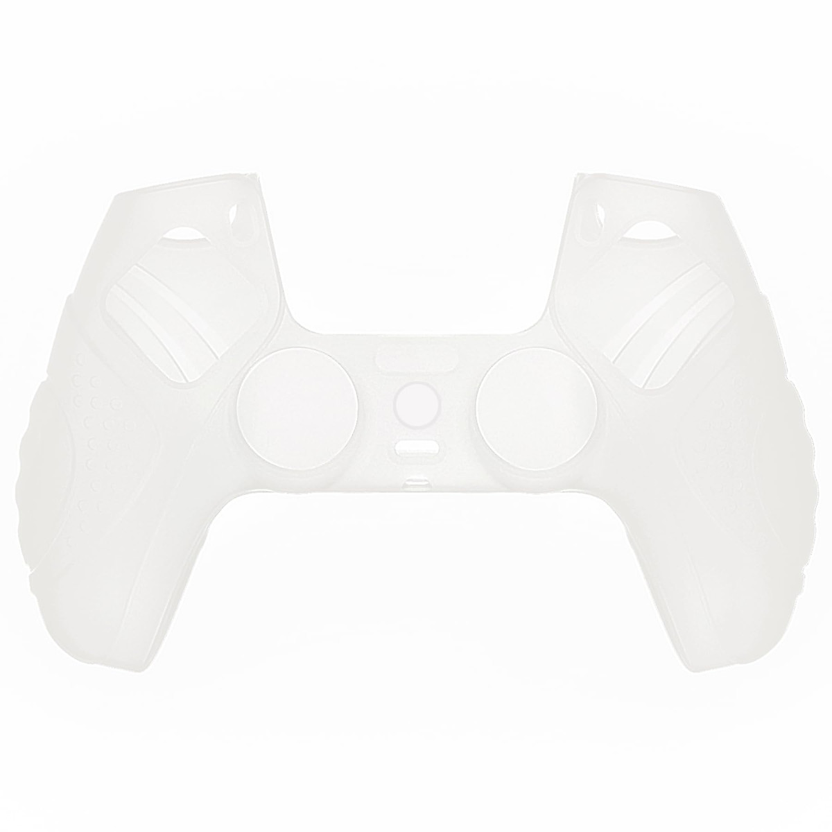 eXtremeRate PlayVital Glow in Dark - Green Guardian Edition Ergonomic Soft Anti-Slip Controller Silicone Case Cover for ps5, Rubber Protector Skins with Joystick Caps for ps5 Controller