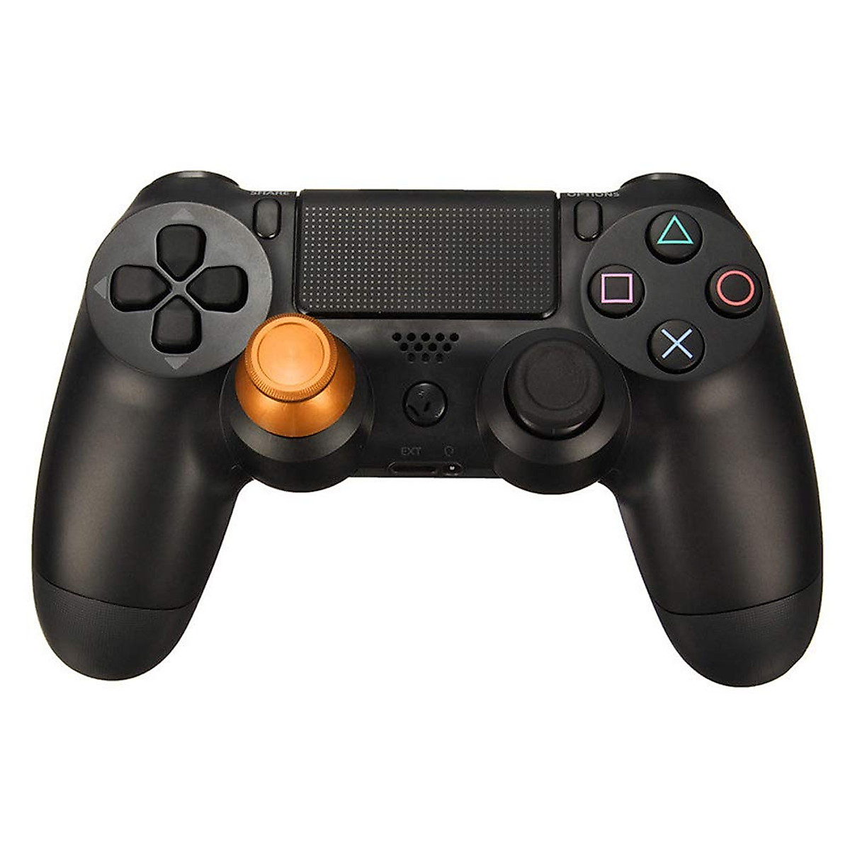 2PCs Replacement Rocker Metal Analog Joystick Thumbstick Mushroom Caps Repair for PS4 PS3 Xbox One (Gold)