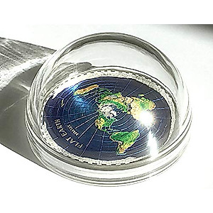 2019 DE Great Conspiracies PowerCoin Flat Earth 2 Oz Silver Coin 10$ Palau 2019 Proof