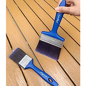 Magimate Paint Brush Set, Painters Professional Painting Brushes with an Elegance Tapered Trim Brush for Walls, Cabinets, Pack of 5