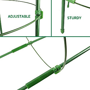 Adjustable Tomato Cage,36" Plant Support Garden Plant Stakes Cucumber Trellis with 4 Adjustable Ring for Climbing Plants Vegetables，Flowers，Fruit,Rose Vine Climbing Plants(6 Pack)