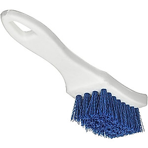 SPARTA 41395EC14 Plastic Scrub Brush, Detail Brush, Kitchen Brush With Hanging Hole For Cleaning, 7 Inches, Blue