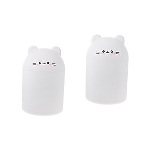 NOLITOY 2pcs Desktop Trash Can Daily Use Trash Bucket Household Trash Bucket Study Garbage Can Daily Use Garbage Can Wear-Resistant Trash Bucket Office Trash Bucket Convenient Trash Bin