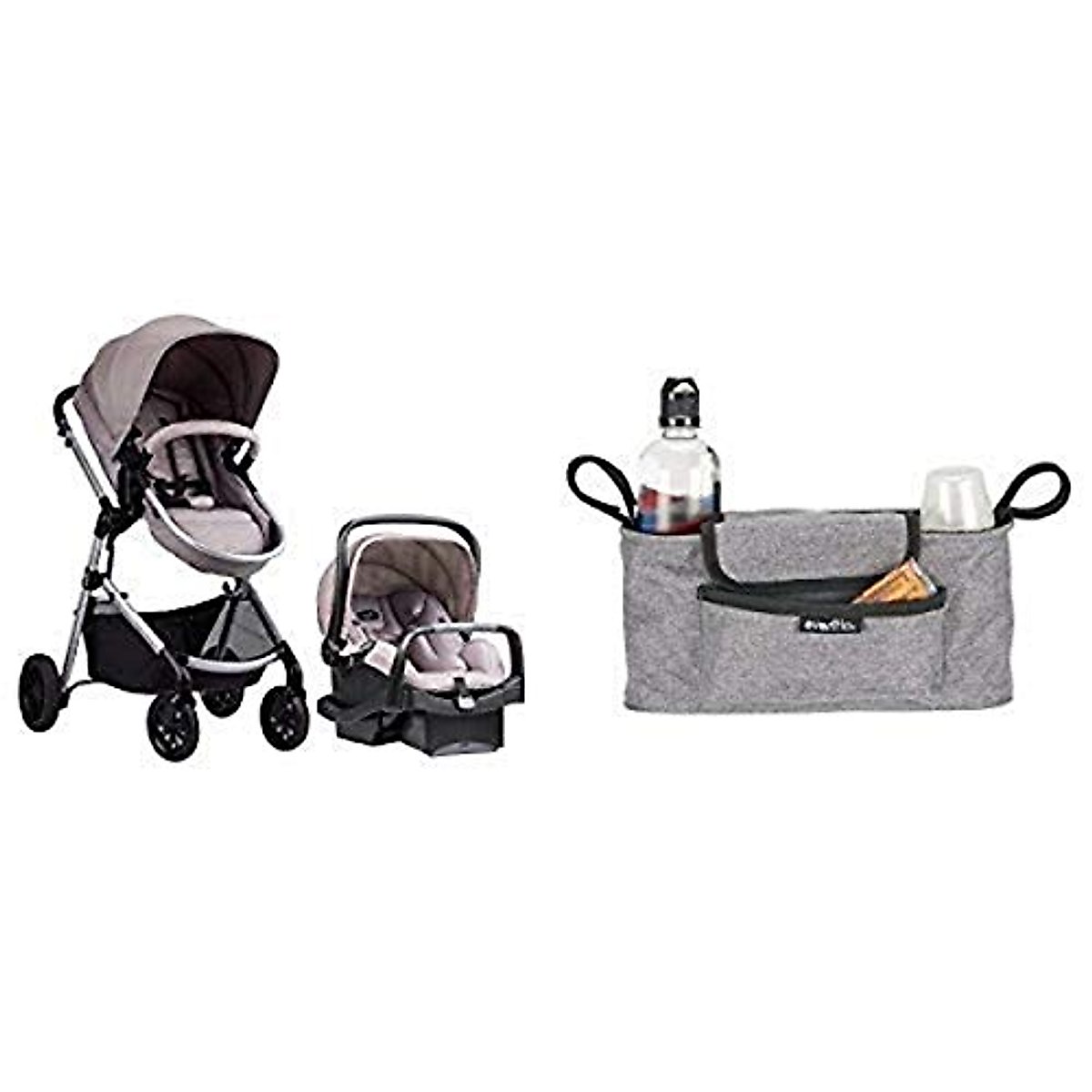 Evenflo Pivot Modular Travel System with Universal Stroller Organizer