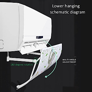 Adjustable Air Conditioner Deflector Vent Deflector, Anti Direct Blowing Baffles Air Conditioning Cover Retractable Air Outlet Wind Shield for Home (Front Hanging-Air Balloon, 35.4x10.6 Inch)