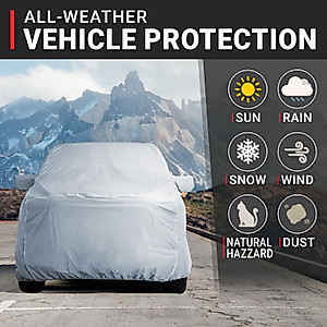 iCarCover Premium Truck Cover for Ford F-250 1973-1979 Regular Cab 6.5 ft. Short Bed Waterproof All Weather Rain Snow UV Sun Hail Protector for Automobiles Full Exterior Indoor Outdoor Truck Cover