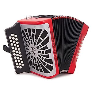Hohner Compadre EAD Accordion (Red) with Gig Bag