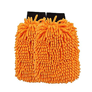 SCRUBIT Car Wash Mitt Car Scrubber - 2 Pack – Scratch-Free Car Sponges for Washing, Dual Sided Wash Mitts for Car Washing - Premium Car Wash Sponge for Cars, Trucks, and Boats