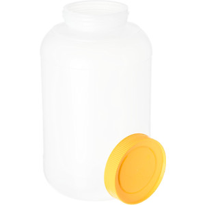 Carlisle FoodService Products Stor N' Pour Plastic Replacement Color Caps, Backup Container, Bar Supplies with Break Resistant for Bar, 1 Gallon, Assorted, (Pack of 6)