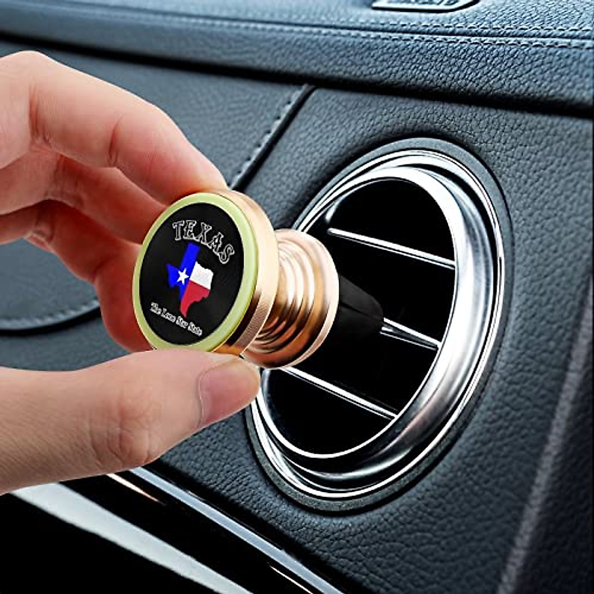 Texas, The Lone Star State Magnetic Phone Holder for Car Air Vent Holder Clip Compatible with All Smartphones & Tablets