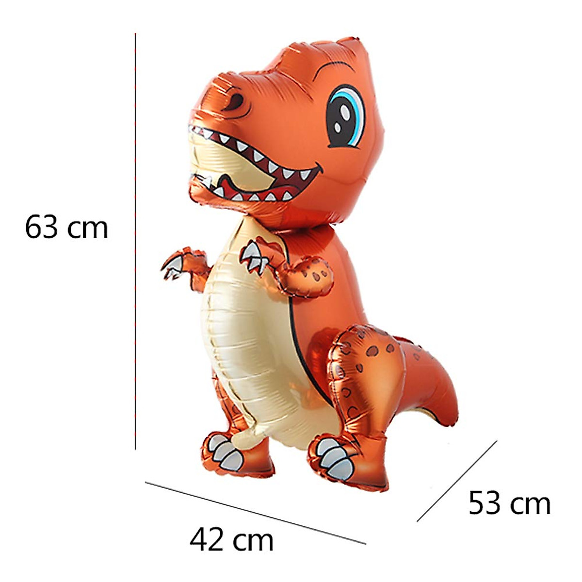 Self standing Dinosaur Tyrannosaurus Animal Balloons for Birthday Party Baby Shower Decoration Kit Inflatable Party Supplies Decorations Gift Kids and Adults (Green)