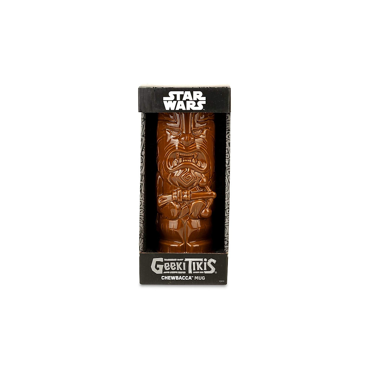 STAR WARS Geeki Tikis Chewbacca Mug | Ceramic Tiki Style Cup | Holds 21 Ounces