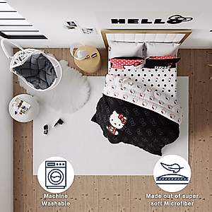 Franco Collectibles Hello Kitty Bedding Super Soft Cozy Microfiber Reversible Comforter, Full, (Officially Licensed Product)