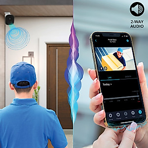 Night Owl 10 Channel Bluetooth Video Home Security Camera System with 3 Battery Powered 1080p HD Wire Free Indoor/Outdoor Cameras with 2-Way Audio and 1TB Hard Drive (Expandable up to 10 Cameras)