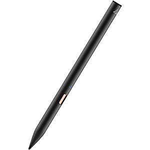 Adonit Note NC(Black) Stylus Pen for iPad Writing/Drawing with Palm Rejection, Active Pencil Compatible with iPad Air 4/3rd gen, iPad Mini 6/5th gen, iPad 9/8/7/6th gen, iPad Pro (2018-2021),11/12.9"