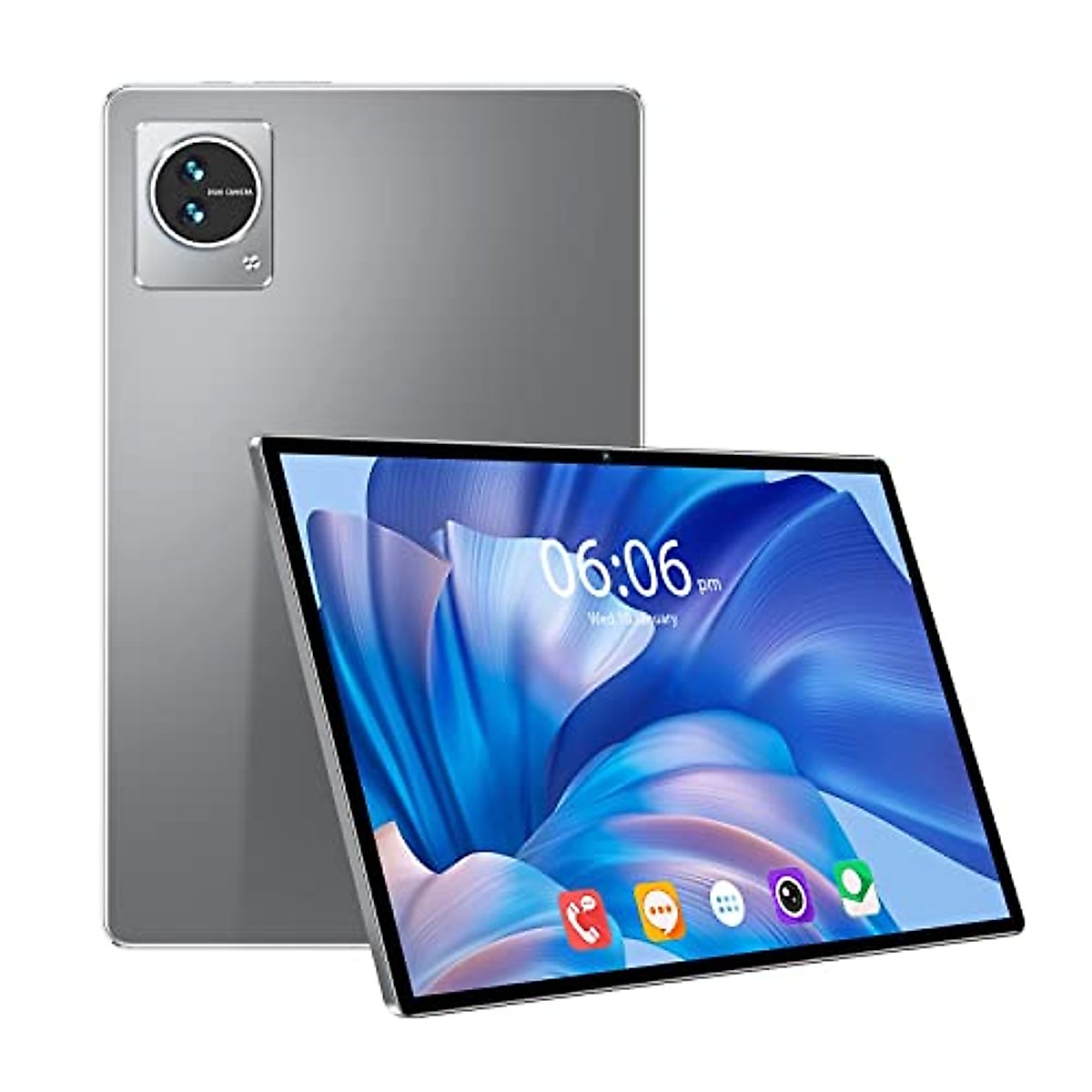 ciciglow Ultra Thin Tablet, 10.1in 1920x1200 IPS Display, 8GB RAM 128GB ROM, 8 Core CPU, 8MP+16MP Camera, Support 512GB Memory Expansion, 7000mAh, Android 11.0 (Gray)