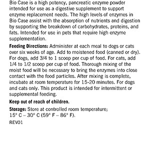 Pancreatic Enzymes for Dogs (Thomas Pet Bio Case Same Formula) - Lots of Love Pet Products - 12 Oz Powder