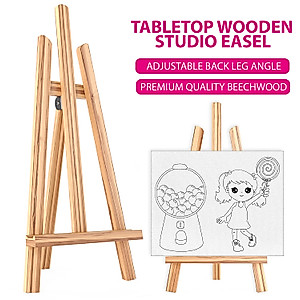 KEFF Paint Set for Kids, Art for Kids - Paint Kit with Non Toxic Washable Acrylic Paint for Kids - Kids Painting Set with Pre-Drawn Canvas Boards, Easel, Brushes, Kids Paint, Palette & Smock for Girls