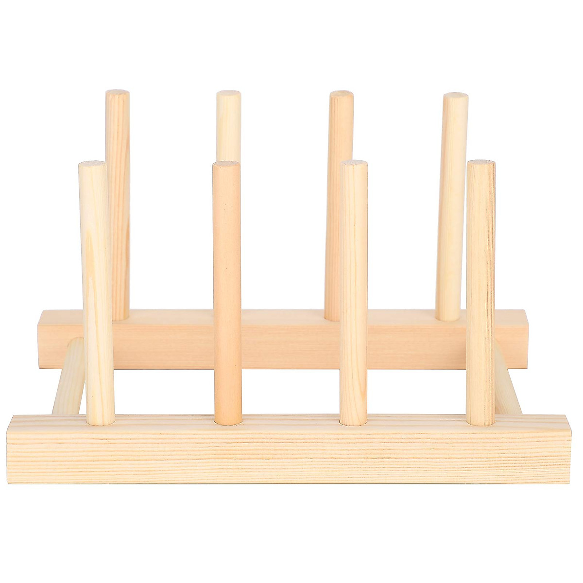 3 Set Kitchen Bowl Dish Draining Rack, Wooden Drain Dish Rack, Dinner Plate Storage Rack, Plates rack/Pans/Cups Dish rack, Kitchen Utensils