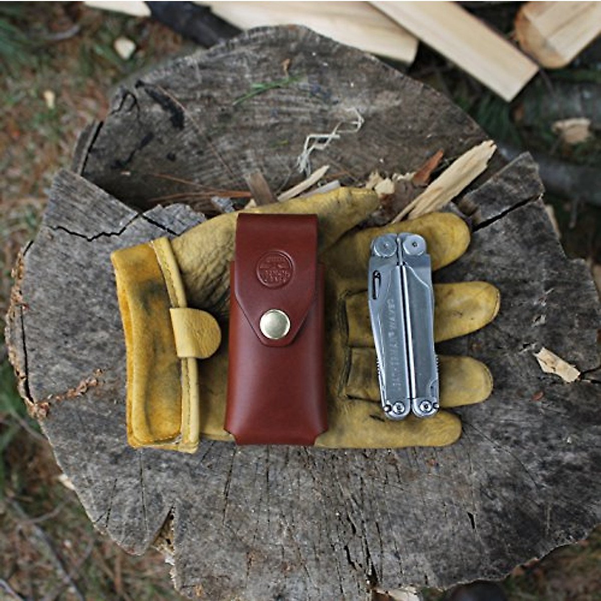 Leather Sheath for Leatherman Wave & Wave+ Made in USA by American Bench Craft