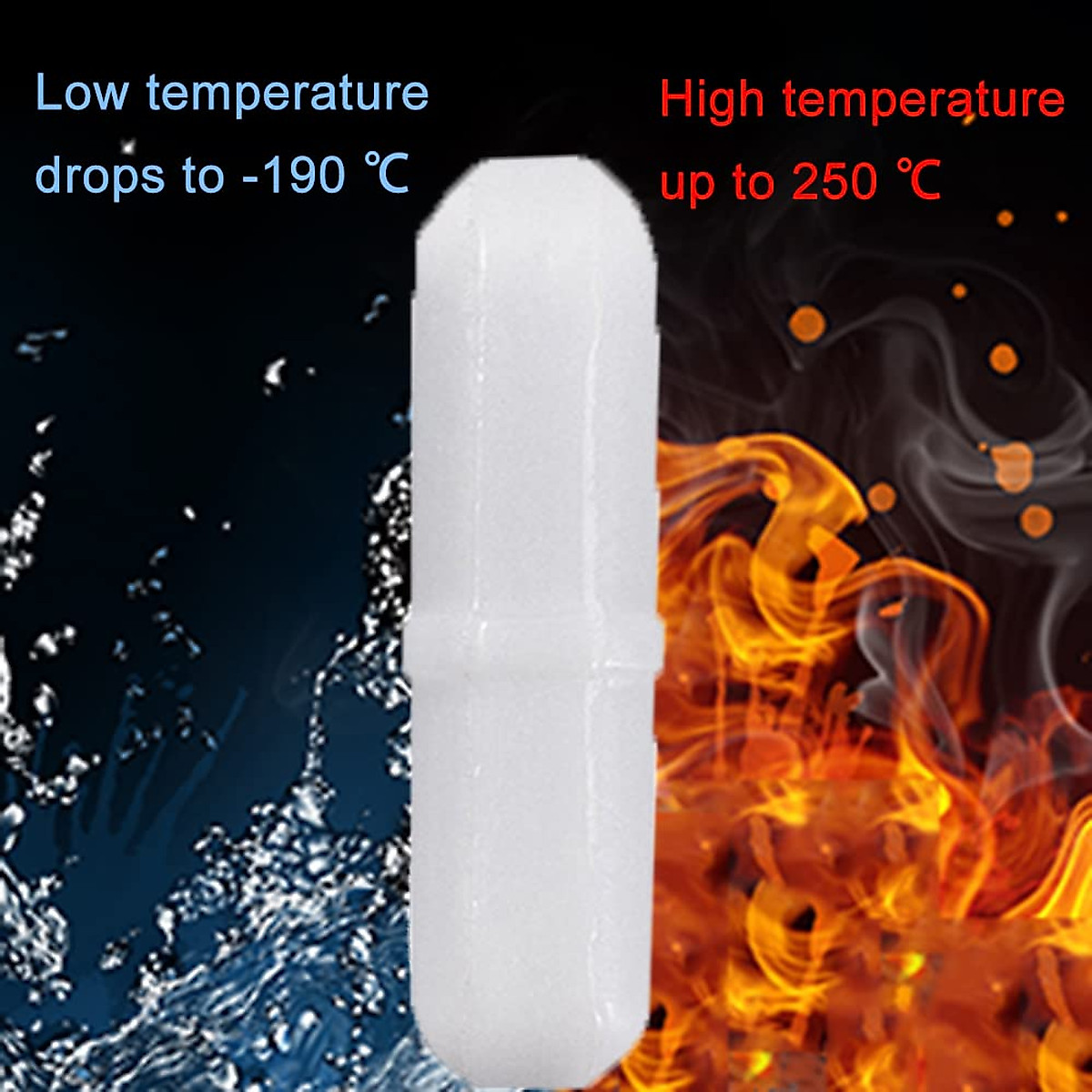 Magnetic Stirrer Stir Bars, Diameter 0.32" (8 mm), Length 1.2" (30 mm), 5 Pieces