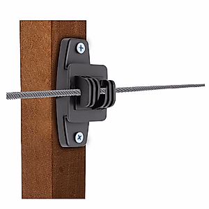 ZYAMY 24pcs Electric Fence Wood Post Claw Insulators, Nail on Insulator for Hi-Tensile, Heavy- Duty Fencing Wire Polywire