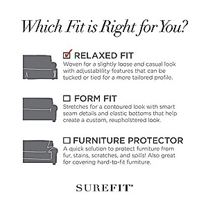 SureFit Duck Folding Chair Slipcover in Natural