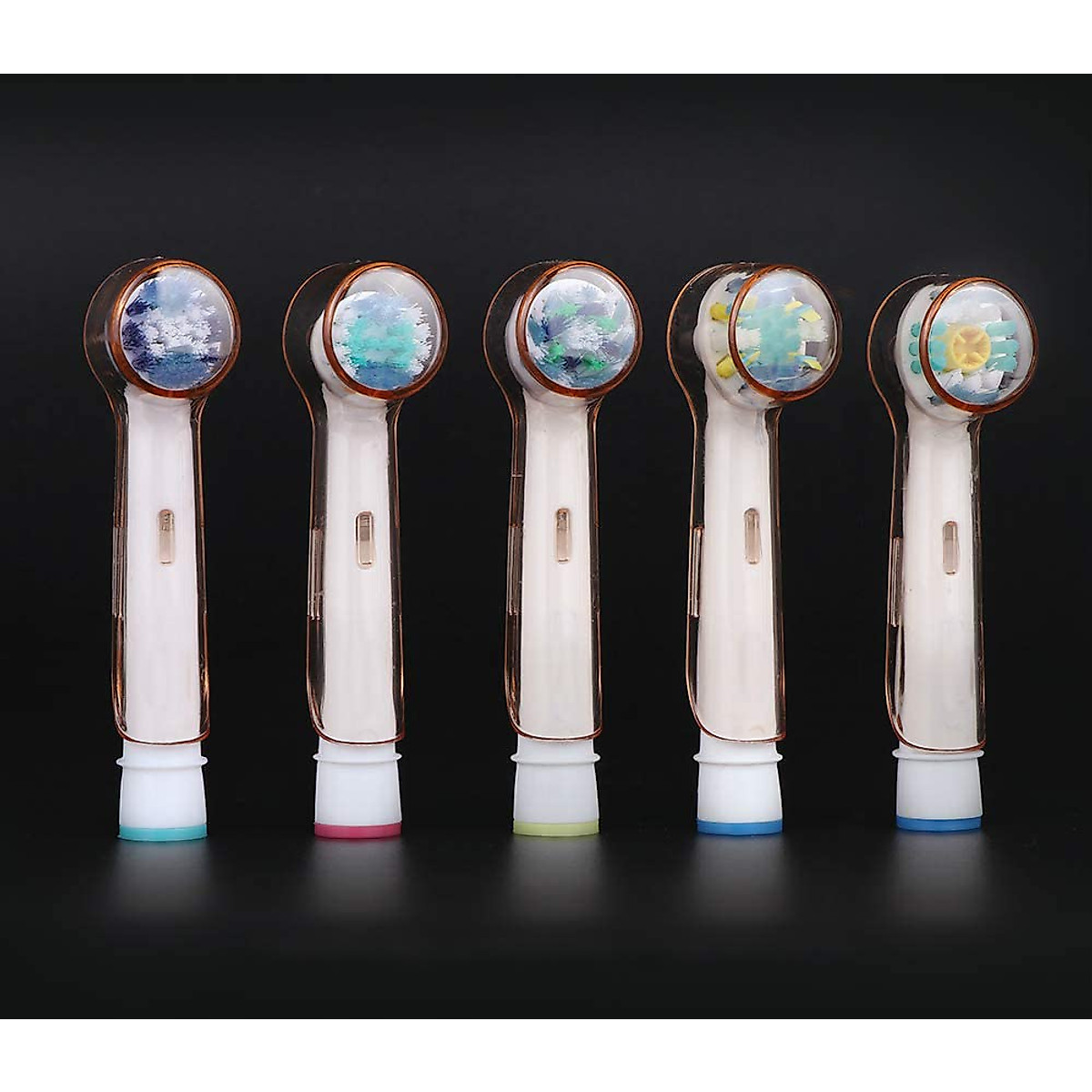 8 Pcs Electric Toothbrush Cover Compatible with Oral B Rotating Replacement Heads, Iteryn Toothbrush Cap Convenient for Travel, Toothbrush Accessories to Keep Dust Away for Better Health- Amber