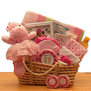 Gift Baskets Associates Our Precious Baby Girl New Baby Gift Basket - Pink