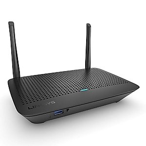 Linksys Wi-Fi 5 Smart Mesh Router Home Mesh Network, Dual Band Wireless Gigabit Mesh Router, Fast Speeds up to 1.3 Gbps, Coverage up to 1,200 sq ft, Parental Controls AC1300 (MR6350) (Renewed)