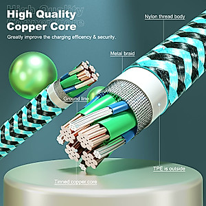 3 Pack iPhone Charger 6FT [Apple MFi Certified] Right Angle Lightning Cable Fast Charging Cord, Car Cable for iPhone 14 13 12 11 Pro/Pro Max/Mini/XS/XR/8 7 Plus, iPad, CarPlay