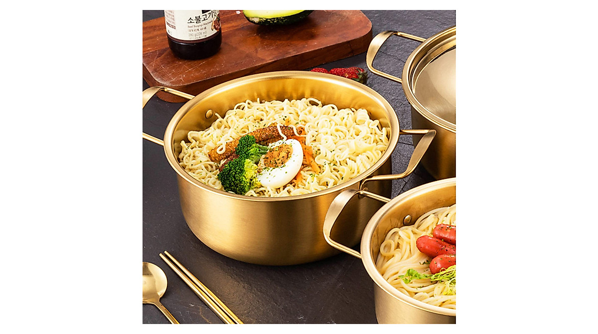 GoCirby Ramen Pot, Korean Ramen Cooking Pot With Chopsticks and Lid ...