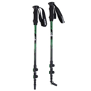Yukon Charlie's Advanced 9x30 Inch Men's Snowshoe Kit with Aluminum Poles & Bag