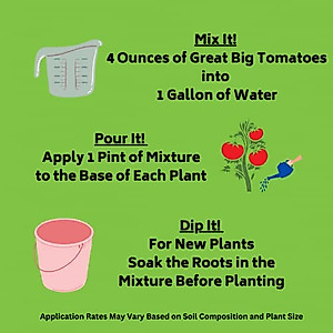 Great Big Tomatoes - Soil and Fertilizer Booster; 32 Ounce Concentrate (Makes 8 Gallons)